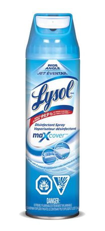 Lysol Max Cover Disinfectant Mist, White Sails & Ocean Air, 425g, 2X ...