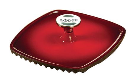Click here for Lodge Enamel Panini Press - 8.25X8.75 Inch Red prices
