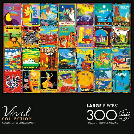 Buffalo Games - Vivid Collection - Colorful Destinations - 300 Piece ...