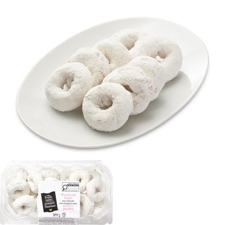 Your Fresh Market Powdered Sugar Mini Donuts, 300 g - Walmart.ca
