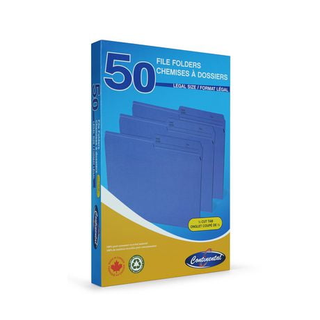 Continental Legal Size File Folders Box | Walmart Canada