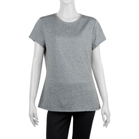 Athletic Works Women's Basic Melange Crew Neck Tee | Walmart Canada