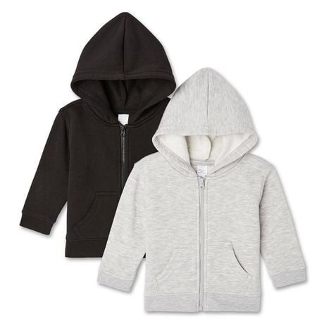 George Baby Boys' Full-Zip Fleece Hoodie 2-Pack - Walmart.ca
