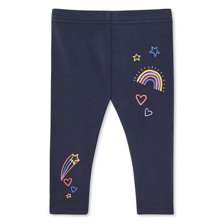 Click here for George Baby Girls Placement Print Legging Navy 6-1... prices