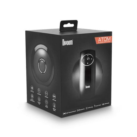 Divoom Atom 360 Portable Bluetooth Speaker - Bk | Walmart Canada