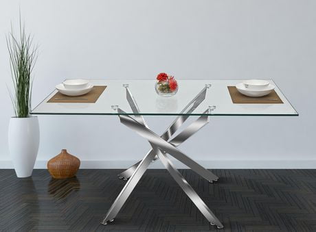 Click here for K-Living Justin 60 Rectangular Glass Tempered Dini... prices