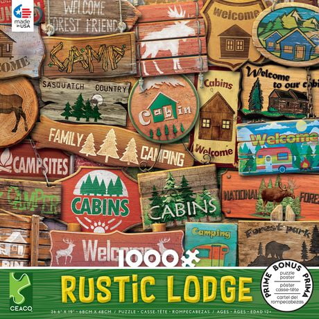 Click here for Ceaco Rustic Lodge - Camp Signs  1000 Piece Puzzle... prices