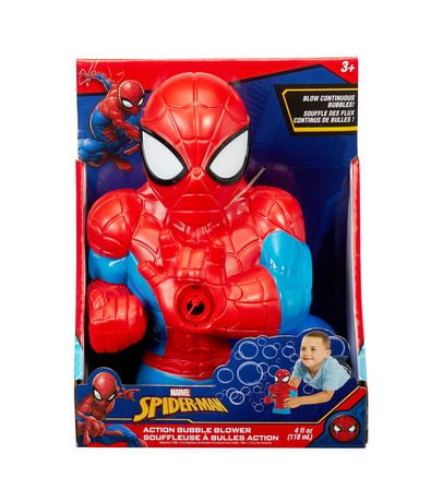 Little Kids SPIDER-MAN ACTION BUBBLE BLOWER, Spider-Man Bubbles ...