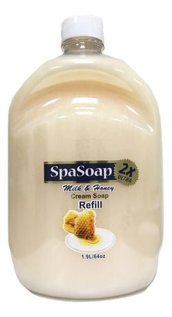 SpaSoap Ultra 2X Milk and Honey Cream Soap Refill - Walmart.ca