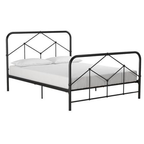 Click here for Dhp Novogratz Francis Farmhouse Metal Bed Black Qu... prices