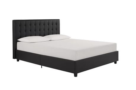 Click here for Dhp Emily Upholstered Bed Black Faux Leather Full prices