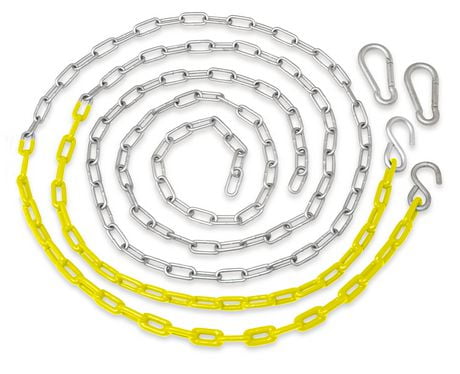 Click here for Swingan - Vinyl Coated Chain - Yellow - Set Of 2 Y... prices