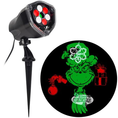 Lightshow Projection Plus-Whirl-a-Motion+Static-Grinch-Dr. Seuss (WGR ...