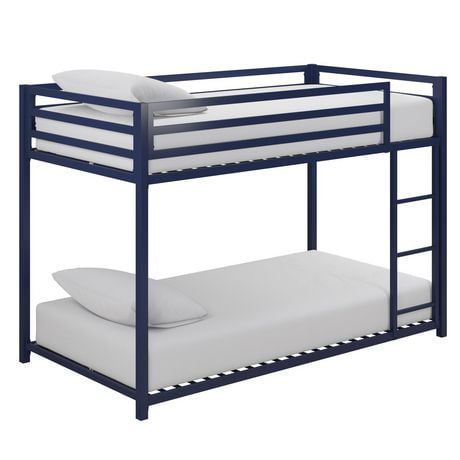 Click here for Dhp Miles Metal Twin/Twin Bunk Bed Blue Twin prices
