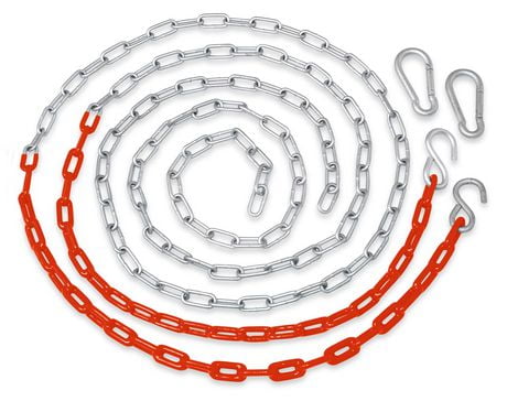 Click here for Swingan - Vinyl Coated Chain - Orange - Set Of 2 O... prices