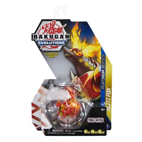 Bakugan Evolutions, Blitz Fox (Elemental Rare), Platinum Series True ...