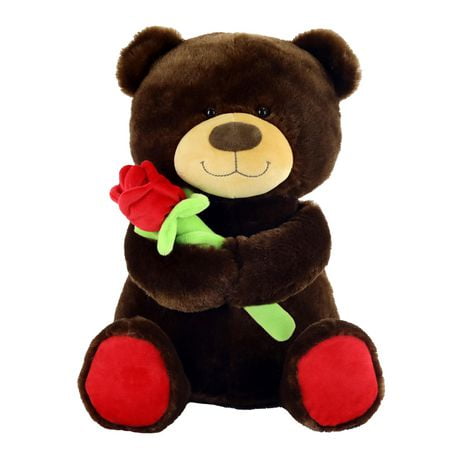 Way To Celebrate Valentine’s Day Truly Bear Plush Toy, Brown | Walmart ...