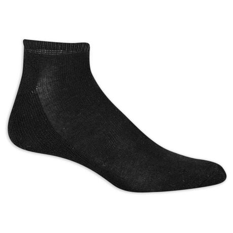 Click here for Fruit Of The Loom Mens 4 Pair No Show Socks Black... prices