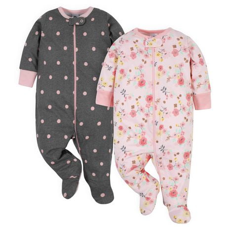 Click here for Gerber Childrens Wear Gerber Baby Girls 2-Pack Sle... prices