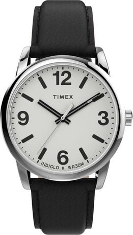 Click here for Timex Easy Reader Bold 38Mm Leather Strap Watch Bl... prices