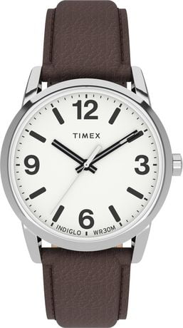 Click here for Timex Easy Reader Bold 38Mm Leather Strap Watch Br... prices