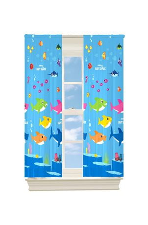 Click here for Grinch Baby Shark Bubble Sharks Room Darkening Dra... prices