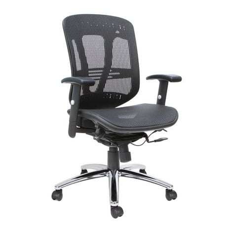 Click here for Tygerclaw Mid Back Mesh Office Chair Black Regular prices