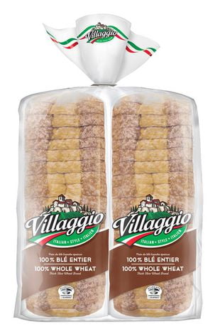 VILLAGGIO Italian-style 100% Whole Wheat Bread Duo | Walmart Canada