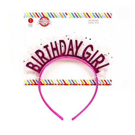 Party-eh! Party- Eh! “Birthday Girl” Tulle Head Bopper by Horizon Group ...