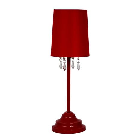 Click here for Simple Designs Table Lamp With Fabric Shade And Ha... prices