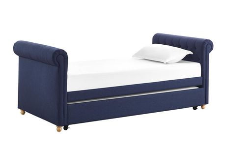 Click here for Dorel Sophia Upholstered Daybed And Trundle Navy T... prices