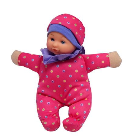 7 inches Soft Baby Doll - pink dots | Walmart Canada