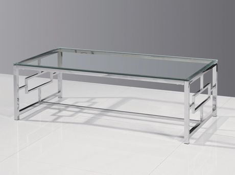 Click here for K-Living Naomi Coffee Table With Clear Glass Top &... prices