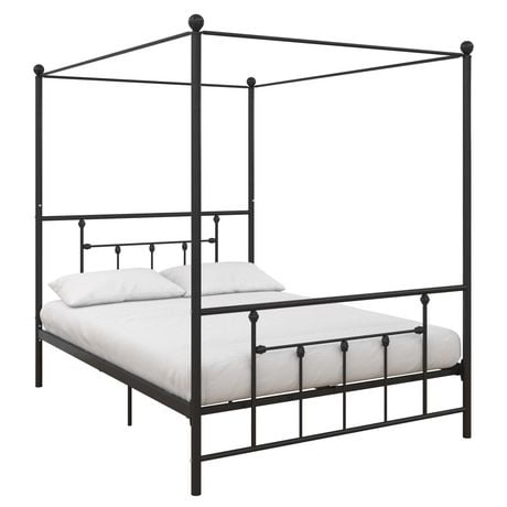 Click here for Dorel Manila Canopy Bed Black Queen prices