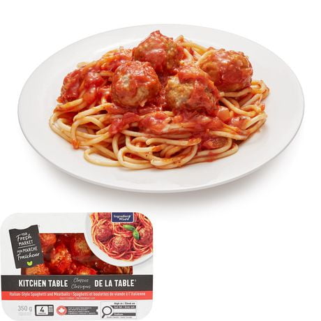 Your Fresh Market Italian-Style Spaghetti and Meatballs, 350 g - Walmart.ca