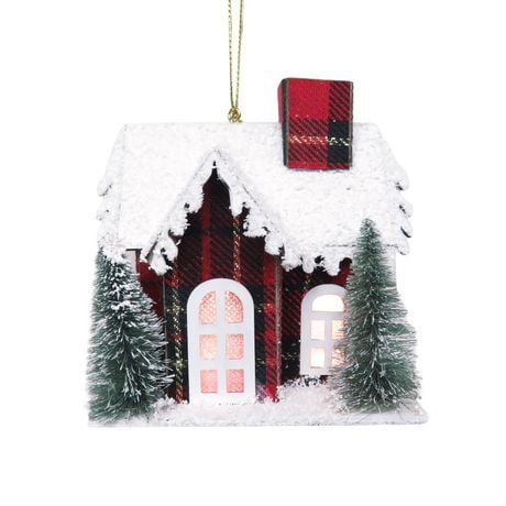 C&J LED PLAID HOUSE ORNT - Walmart.ca