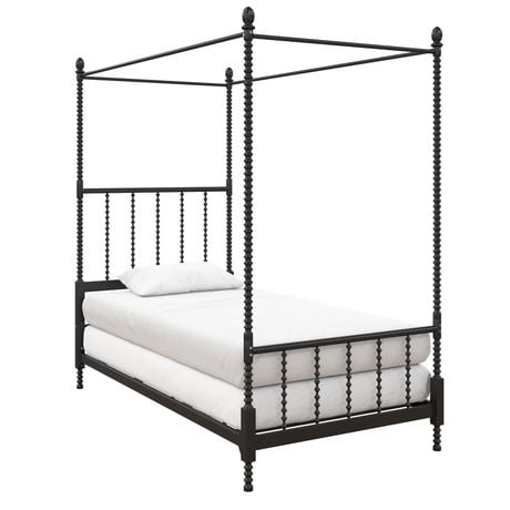 Click here for Dorel Jenny Lind Metal Canopy Bed Black Twin prices