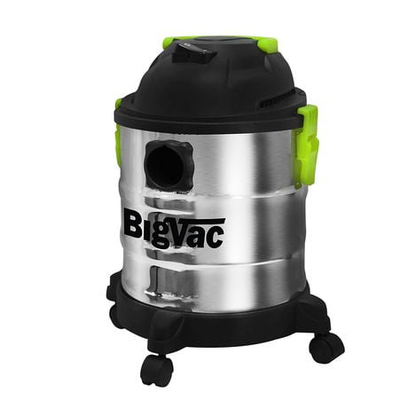 Balayeuse En Acier Inoxydable Sec Et Humide, 5 Gallons Big Vac - Walmart.ca