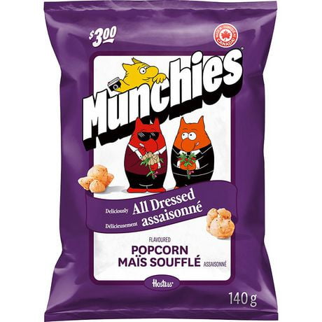 Munchies Deliciously All Dressed Flavoured Popcorn, 140 g. - Walmart.ca