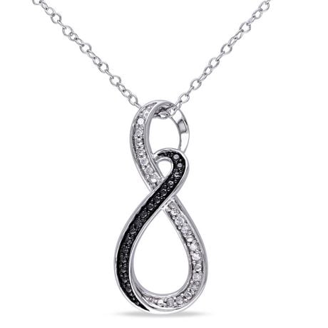 Click here for Miabella Diamond Accent Two-Tone Sterling Silver I... prices
