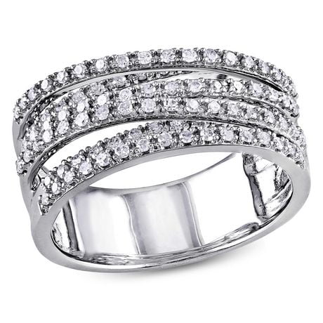 Click here for Miabella 1/2 Carat T. W Diamond Sterling Silver Cr... prices