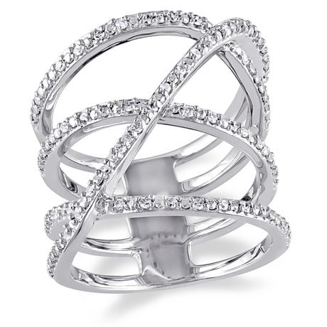 Click here for Miabella 1/5 Carat T. W. Diamond Sterling Silver C... prices