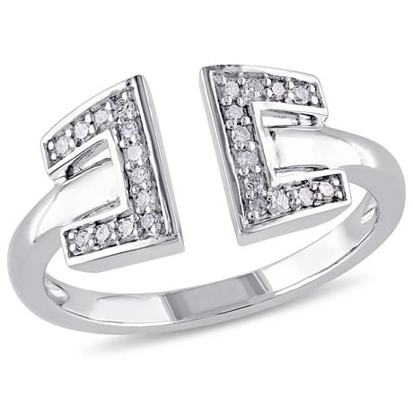 Click here for Miabella 1/8 Carat T. W. Diamond Sterling Silver O... prices