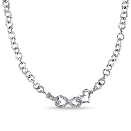 Click here for Miabella 1/10 Carat T. W. Diamond Sterling Silver... prices