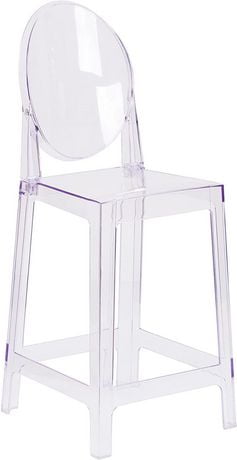 Click here for Nicer Furniture Clear Modern Ghost Side Counter St... prices