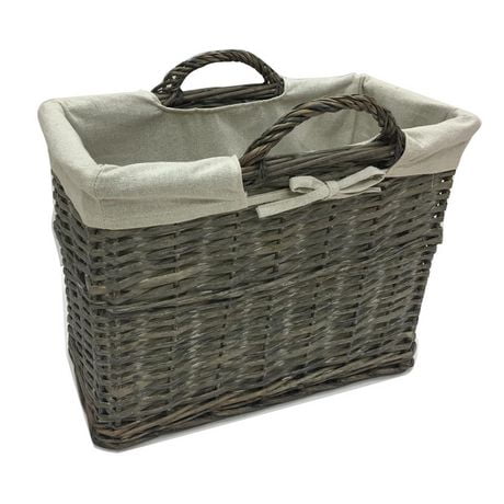 Click here for Hometrends Willow Magazine Rack With Liner & Handl... prices