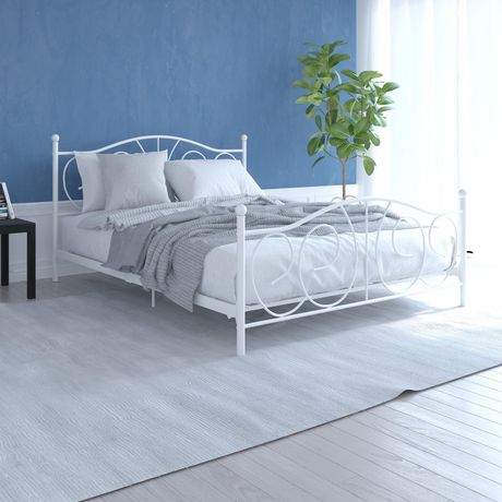 Click here for Dorel Dhp Victoria Metal Platform Bed White Twin/D... prices