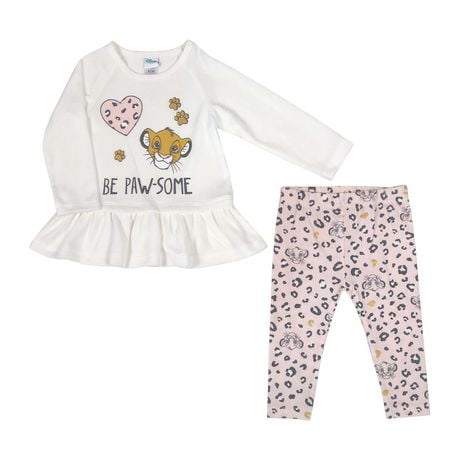 Disney Simba girls knit 2 pc Tunic with long sleeves and legging set ...