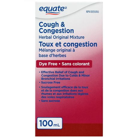 Equate Cough & Congestion Herbal Original Mixture, 100 mL - Walmart.ca