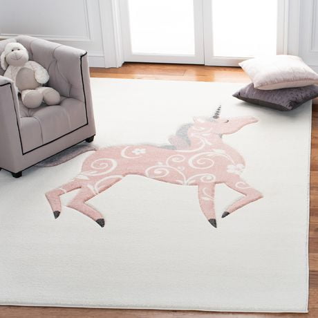 Click here for Safavieh Carousel Kids Dalach Unicorn Area Rug Ivo... prices